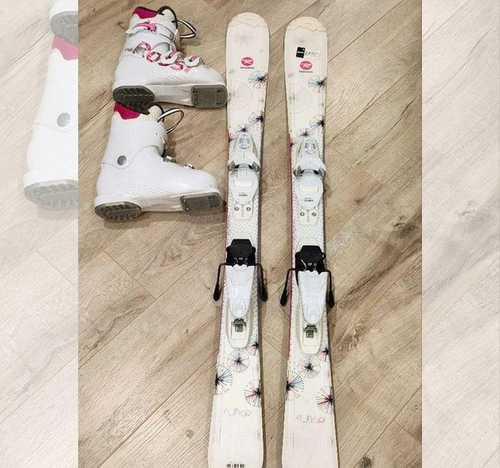 Горные лыжи и ботинки 110 и 21.5 Rossignol