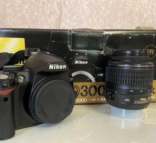 Зеркальный фотоаппарат nikon d3000 kit 18-55