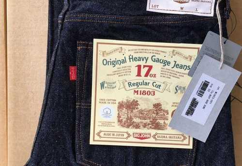 Японские джинсы Big John M1803 (001) 17OZ 33-34-38