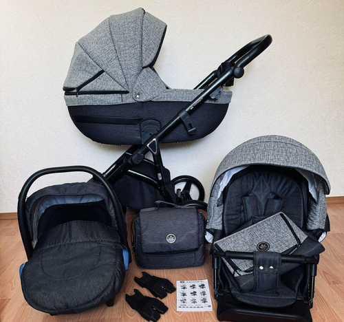 Коляска 3 в 1 adamex cortina lux