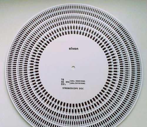 Настроечный диск (шаблон - стробоскоп)