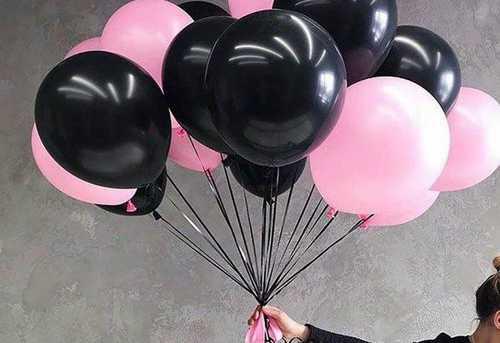 Воздушные шары с гелием доставка шаров Черный с Ро