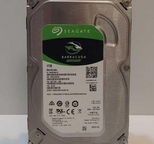 Жёсткий диск 1 Tb Seagate Barracuda