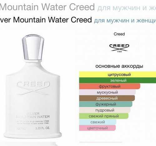 Creed silver mountain water распив 5мл