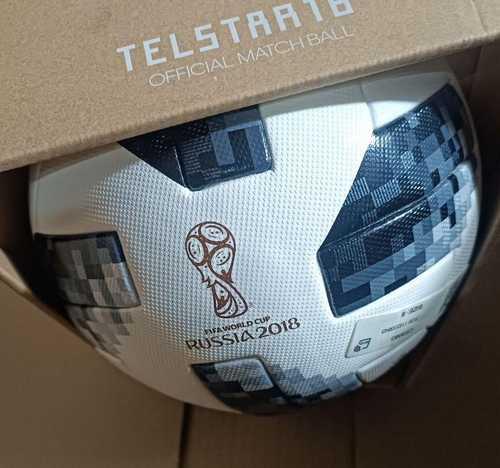 Футбольный мяч adidas telstar fifa 2018 про 5