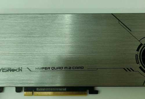 ASRock Hyper quad m.2 card. 4 m.2 to pcie x16