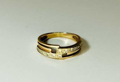 Золотое кольцо с камнем 16,5 (вк1)