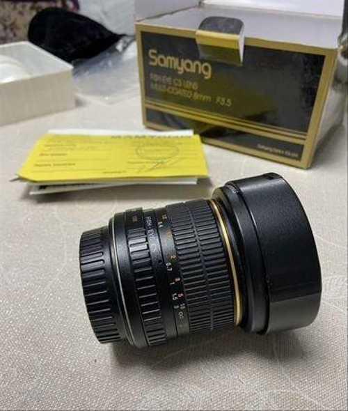 Samyang 8mm f/3.5 Fish-eye для canon