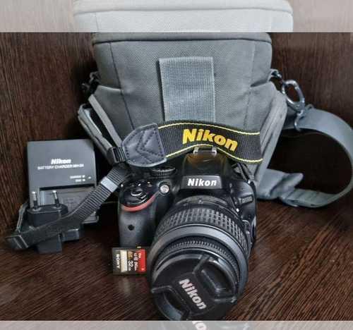 Фотоаппарат Nikon d5100 бу с объективом и сумкой