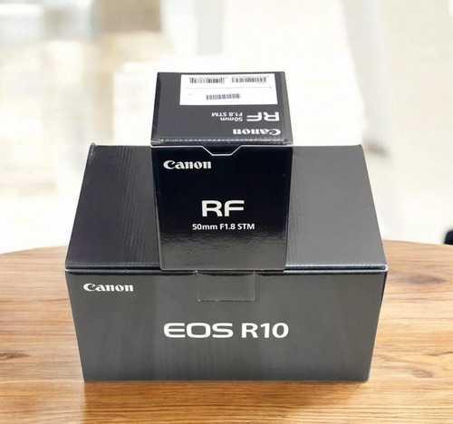 Canon EOS R10-Body RF 50mm 1.8 STM, Новый