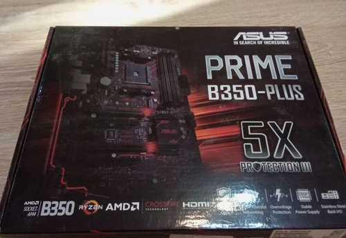 Плата asus AM4 B350 prime B350-plus + Пр-р AMD A6