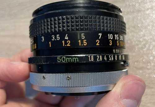 Объектив Canon FD 50 мм f/1.8