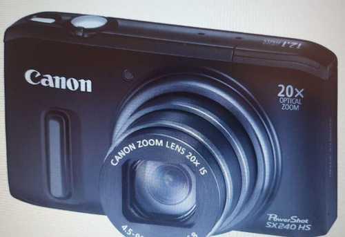 Фотоаппарат Canon PowerShot SX 240