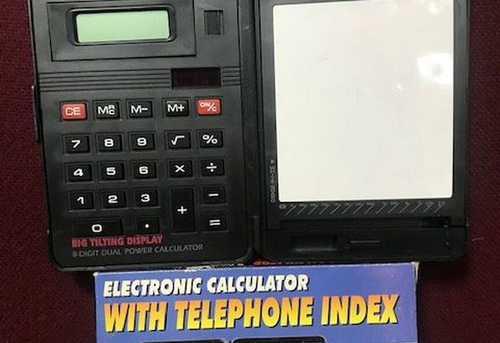 Электронный калькулятор с телефонной книжкой