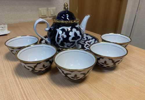 Чайный сервиз "Пахта" узбекистанская керамика