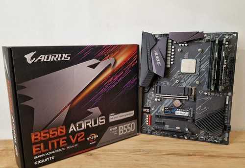 Комплект Ryzen 7 5700X / 5 5600X + Aorus B550