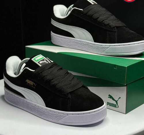 Кроссовки зимние Puma Suede XL green label