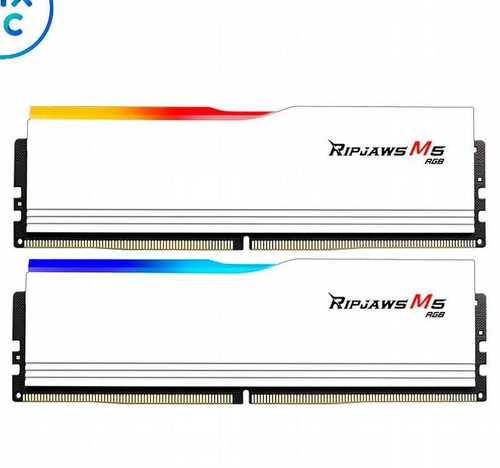 Оперативная память DDR5 64GB (2x32GB) 6000MHz G.Skill ripjaws M5 RGB White