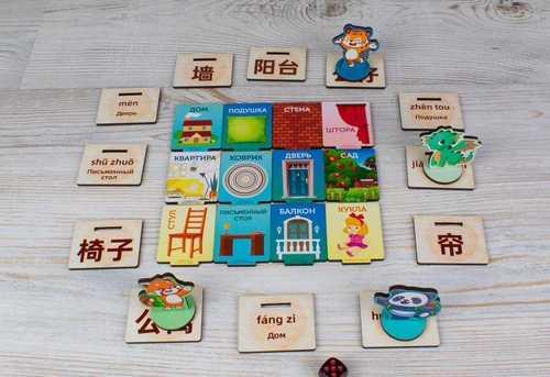 Карточки для изучения китайского языка, тема "Дом"