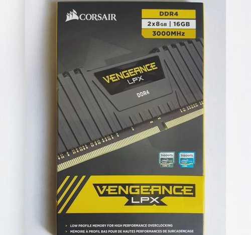 Corsair Vengeance LPX CMK16GX4M2B3000C15 DDR4 16гб