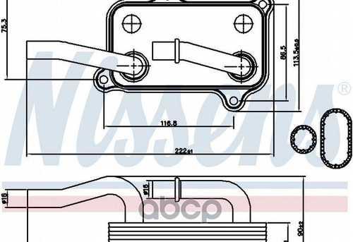 90599 Радиатор масляный MB W202 93-00 90599 Nis