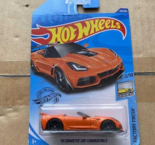 Hot wheels 19 corvette ZR1 convertible