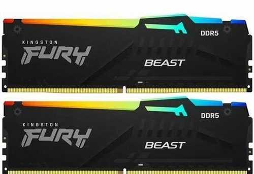 Kingston dimm DDR5 2x16GB fury Beast RGB 5600MHz C