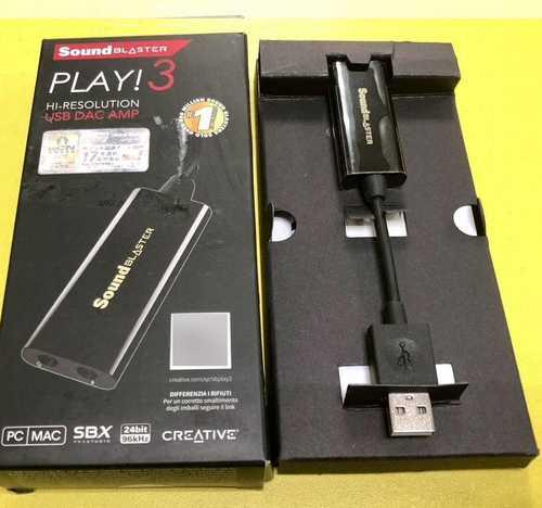 Звуковая карта Creative USB Sound Blaster Play 3 2