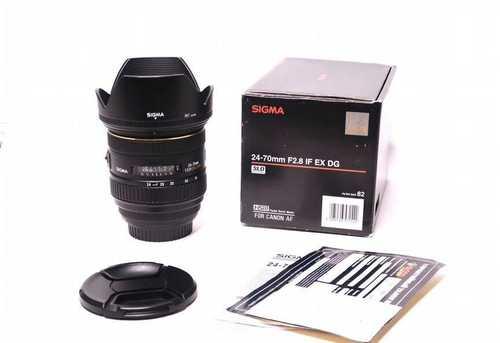 Объектив Sigma 24-70 f2.8 DG (Canon) под юстировку