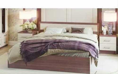Кровать двухспальная Гармония 1.4 ясень шимо