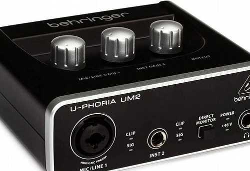 Звуковая карта Behringer U-phoria UM2