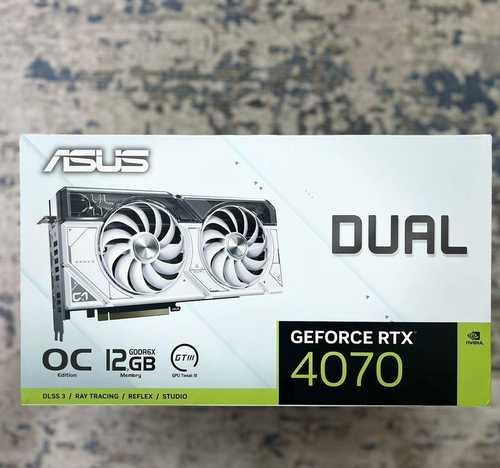 Asus RTX 4070 Dual OC White Новая