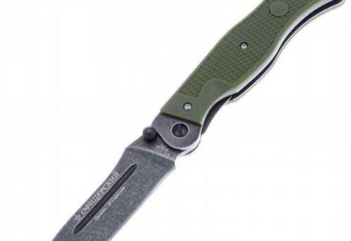Складной нож Нокс Офицерский зеленый сталь AUS-8