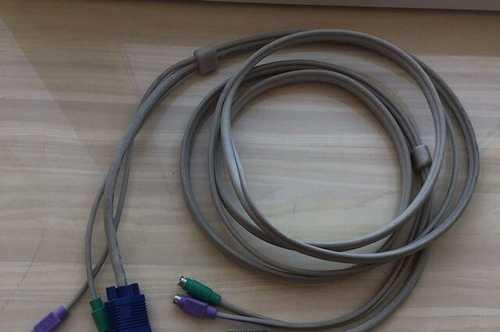 Кабель VGA-VGA KVM 3м