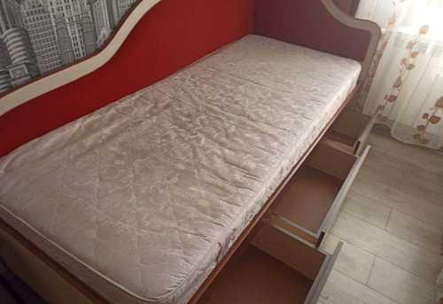 Кровать бу с ортопедическим матрасом