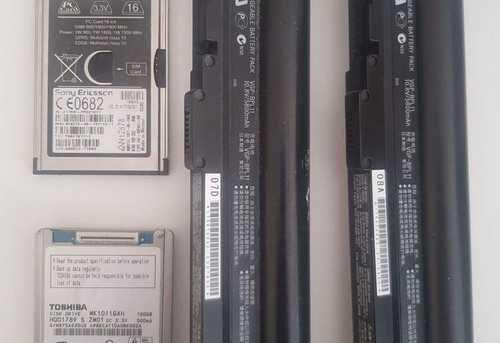 Батарея sony, модем, hdd toshiba