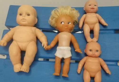 Советские резиновые куклы пупсы 20и14см