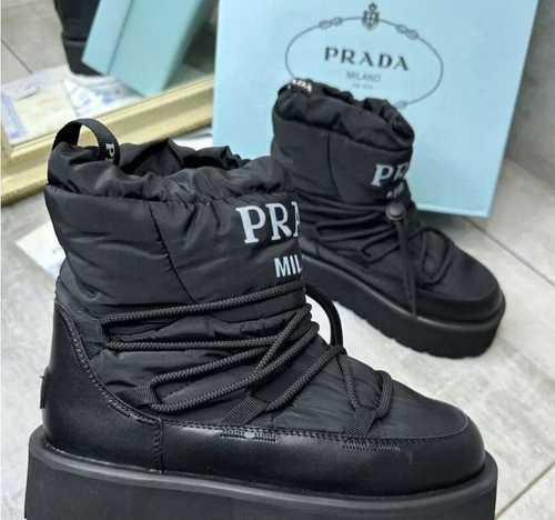 Дутики высокие Prada