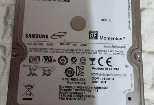Жесткий диск 2.5 " Samsung 500 Гб на запчасти