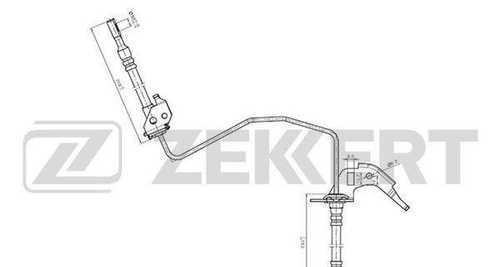 Шланг тормозной задний левый Opel Astra G H 98
