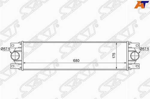 Радиатор интеркулера renault master 97-10 /opel M