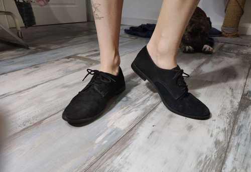 Туфли полуботинки женские замшевые 40 размер