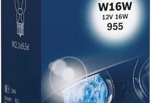 Лампа накаливания сигнальная w16w w2.1x9.5d pure l