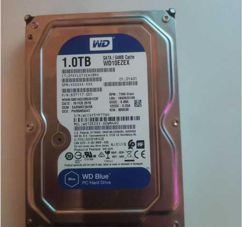 Жесткий диск 1 тб   500 mb hdd