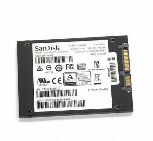 Накопитель SSD 480Gb SanDisk sdssda-480G 2.5" SATA