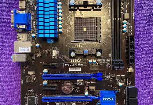 FM2+ плата MSI A78-G41 PC Mate