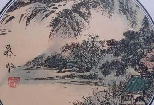 Китайская акварель на рисовой бумаге картина
