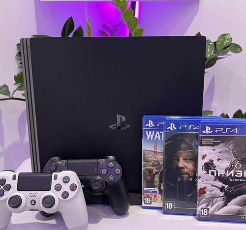 Sony Playstation 4 Pro 1tb + Игры