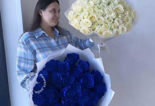 Синие розы букеты из роз 101 51 29
