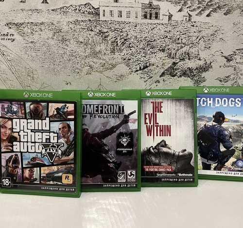 GTA5/Homefront/The Evil Within/Watch Dogs 2 Xbox